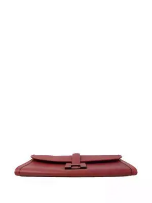 Hermès Jige Elan Clutch Bag - Red