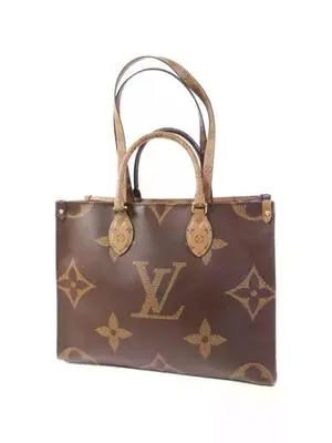 LOUIS VUITTON Monogram Giant On The Go Tote Bag - Brown