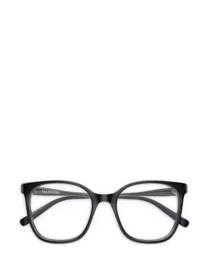Valentino Garavani Rectangle Frame Eyeglasses - Black