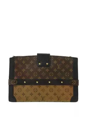 LOUIS VUITTON Trunk Monogram Reverse Clutch Bag - Brown
