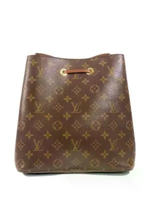 LOUIS VUITTON Monogram Canvas Bucket Bag - Brown