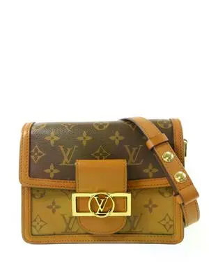 LOUIS VUITTON Mini Dauphine Monogram Reverse Canvas Shoulder Bag - Brown
