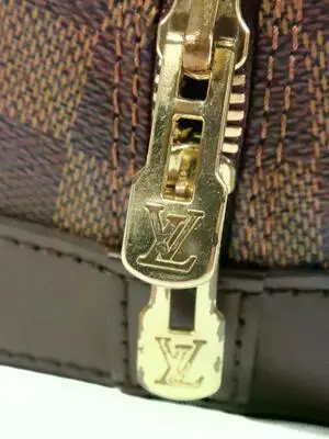 LOUIS VUITTON Alma Damier Ebène Canvas Tote Bag