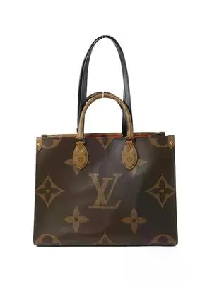 LOUIS VUITTON Giant Monogram On The Go Tote Bag - Brown