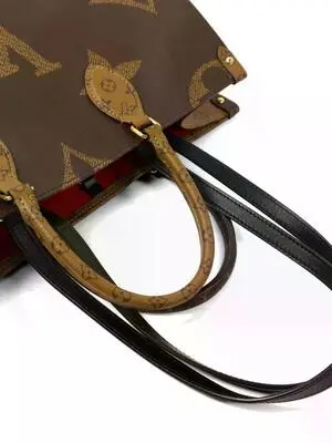 LOUIS VUITTON Giant Monogram On The Go Tote Bag - Brown