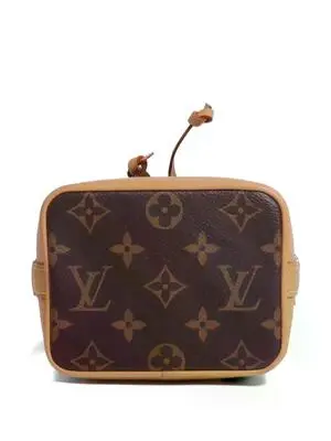 LOUIS VUITTON Nano Noe Monogram Canvas Bucket Bag