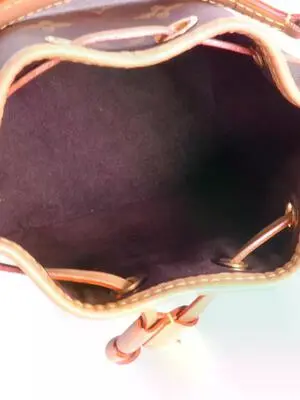 LOUIS VUITTON Nano Noe Monogram Canvas Bucket Bag