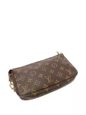 LOUIS VUITTON Monogram Pochette Shoulder Bag - Brown