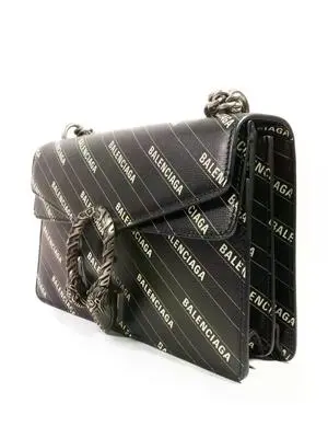 Gucci X Balenciaga Dionysus Leather Shoulder Bag - Black