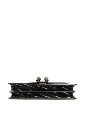 Gucci X Balenciaga Dionysus Leather Shoulder Bag - Black