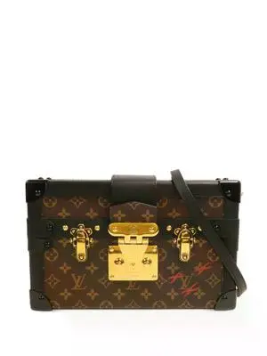 LOUIS VUITTON Petite Malle Monogram Canvas Crossbody Bag - Brown
