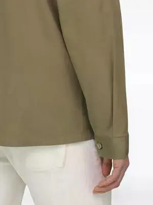 Boggi Milano Chest-pocket Open-collar Shirt - Green