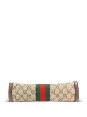 Gucci Gg Supreme Canvas Web Stripe Tote Bag - Neutrals