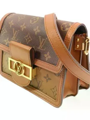 LOUIS VUITTON Dauphine Monogram Reverse Mini Shoulder Bag - Brown
