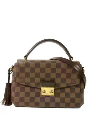 LOUIS VUITTON Croisette Damier Ebene Canvas Crossbody Bag