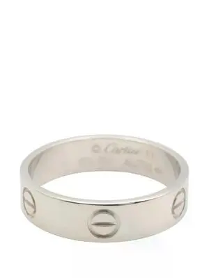 Cartier 18k White Gold Love Ring - Silver