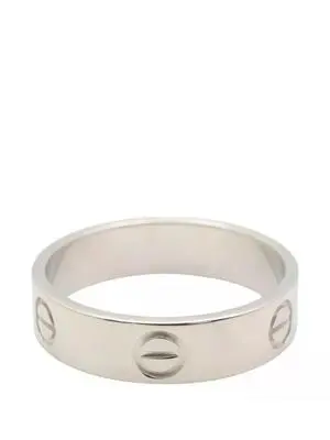 Cartier 18k White Gold Love Ring - Silver