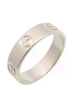 Cartier 18k White Gold Love Ring - Silver