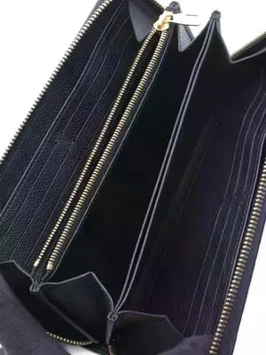 LOUIS VUITTON 2021 Monogram Empreinte Zippy Wallet - Black
