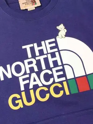 Gucci X The North Face Logo Print Pouch Pocket Sweater