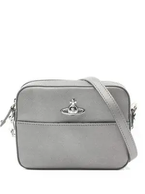 VIVIENNE WESTWOOD Orb Saffiano Camera Shoulder Bag - Grey