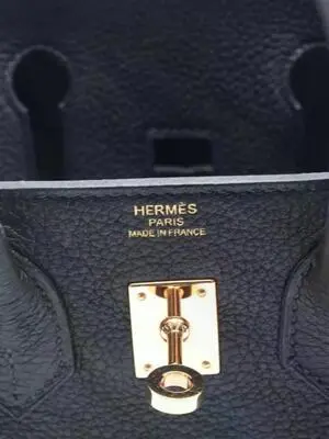 Hermès 2022 Birkin 25 Tote Bag - Black