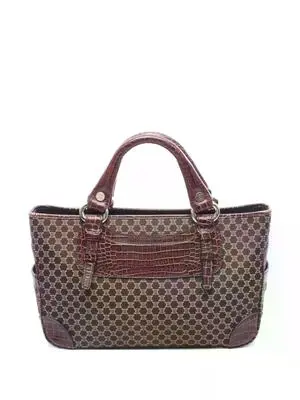 Celine 2000s Boogie Macadam Tote Bag - Brown