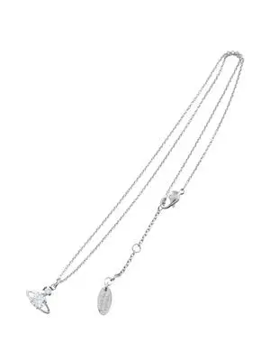 VIVIENNE WESTWOOD Tone Orb Pendant Cable-link Chain Necklace - Silver