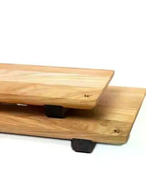 WOODSEA Rectangular Footed Serving Board