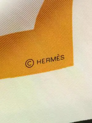 Hermès 2000s Lettres Au Carré Scarf