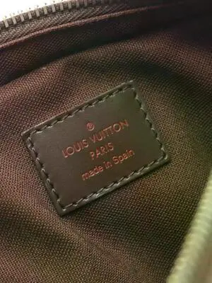 LOUIS VUITTON Geronimos Damier Ebene Belt Bag - Brown