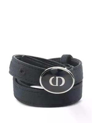 Dior Cd Logo Belt - Black