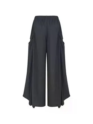 MEIMEIJ Draped Cargo-pocket Palazzo Pants