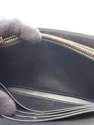 Prada 2010s Velluto Ricamo Bi-fold Wallet