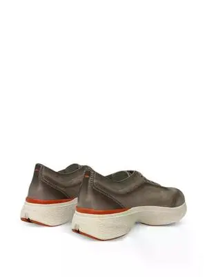 Santoni Perforated Lace-up Sneakers - Neutrals
