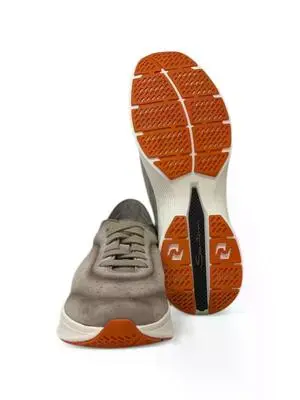 Santoni Perforated Lace-up Sneakers - Neutrals