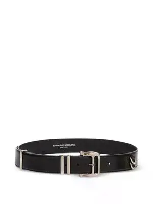 Ermanno Scervino Buckle-fastening Leather Belt - Black