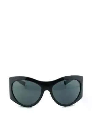 Versace Medusa Oval-frame Sunglasses - Black