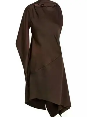 AARON ESH Asymmetric Draped Mini Dress