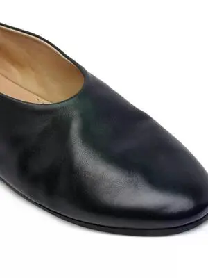 Marsèll Coltellaccio Ballet Flats In Smooth Grain Leather - Black