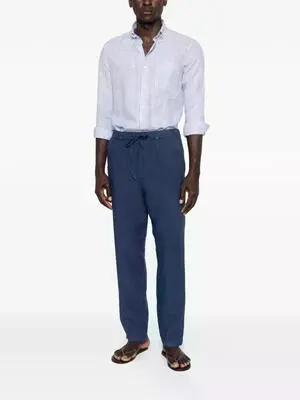 TRUZZI Striped Buttoned Shirt - White