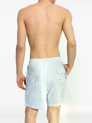 Paul & Shark Striped Seersucker Swim Shorts