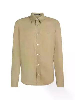 Karl Lagerfeld Embroidered-logo Shirt - Neutrals