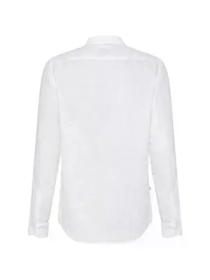 BLAUER. Band-collar Shirt - White