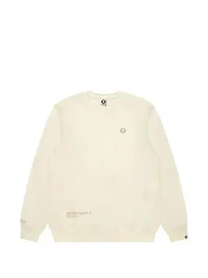 AAPE BY *A BATHING APE Moonface Logo Sweatshirt - Neutrals