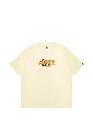 AAPE BY *A BATHING APE Aaper Graphic-print T-shirt - Neutrals