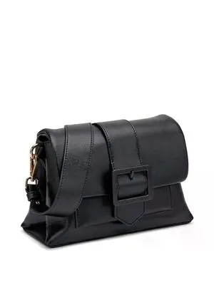 FRAU Buckle-detail Pebbled Tote Bag