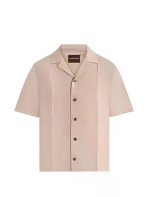 Manière De Voir Felix In Beige Tailored Shirt With Crease - Neutrals