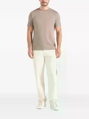 Manière De Voir Ts003 In Mushroom Fitted Luxe T-shirt