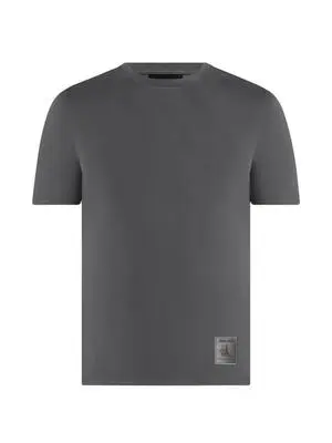 Manière De Voir Ts003 Fitted Luxe T-shirt Charcoal - Grey